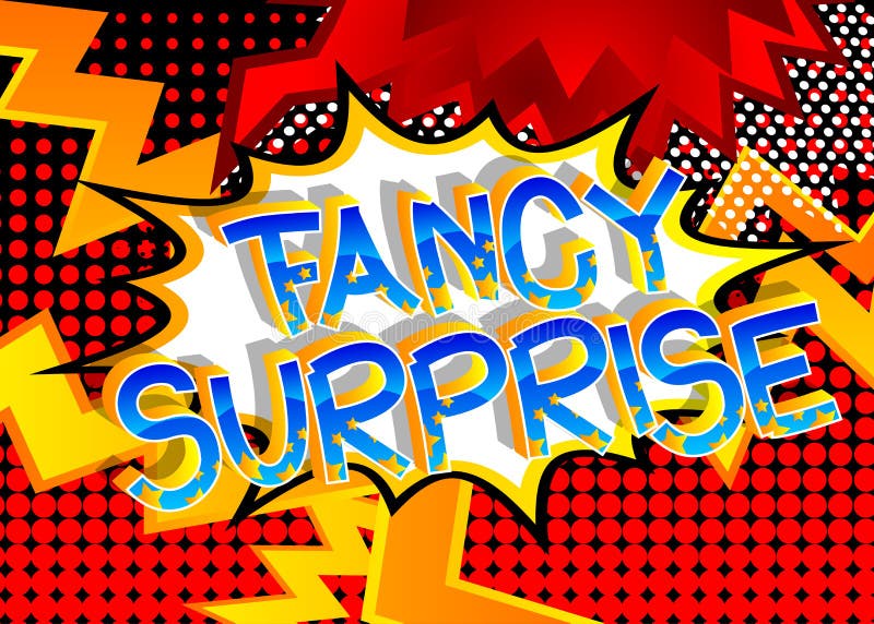 Fancy Surprise Comic Book Style Cartoon Words Stock Vector ...