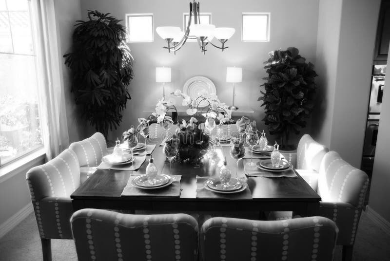 Fancy table set stock photo. Image of dining, glass, elegant - 1931628