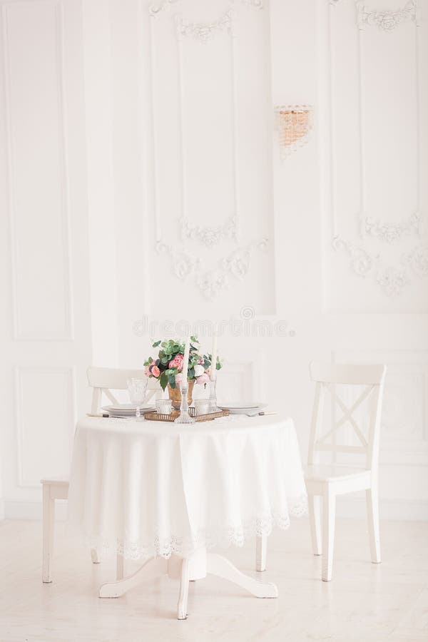 Fancy Table Set For A Dinner Stock Image - Image of dinner, decor: 14534807