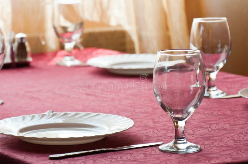 Fancy table setting stock image. Image of dinner, cutlery - 20906719