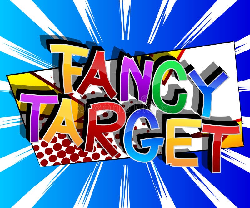 Fancy Target Comic Book Style Cartoon Words. Stock Vector ...