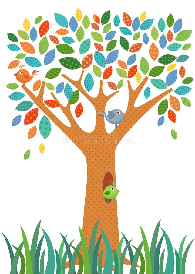 Fancy tree vector art stock vector. Illustration of artwork - 28157185