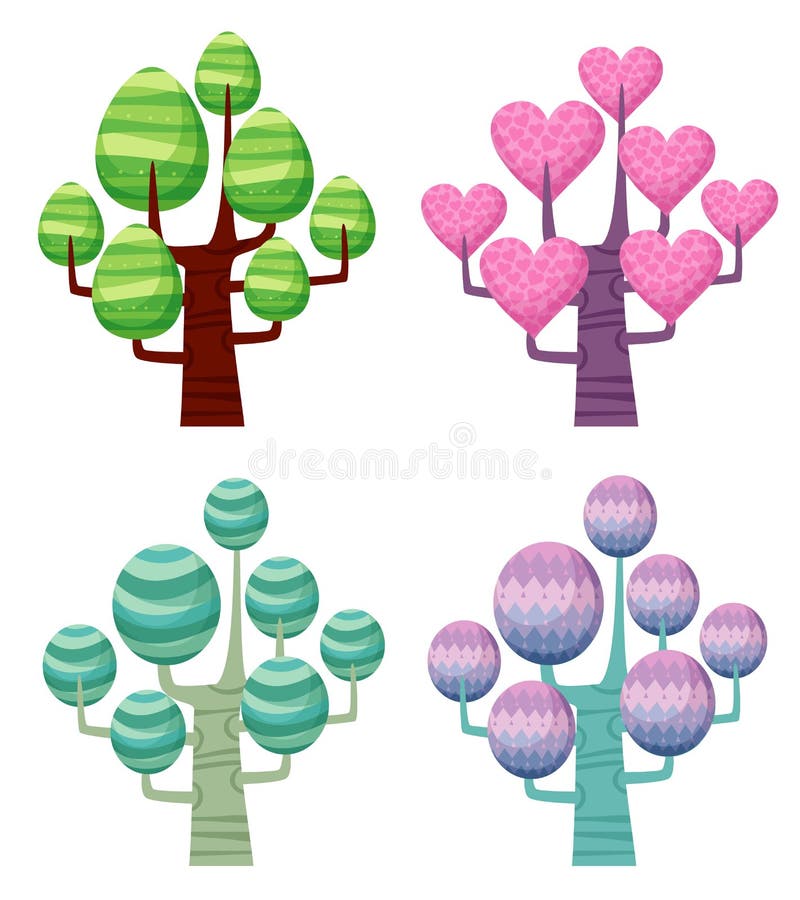 Fancy tree vector art stock vector. Illustration of artwork - 28157185