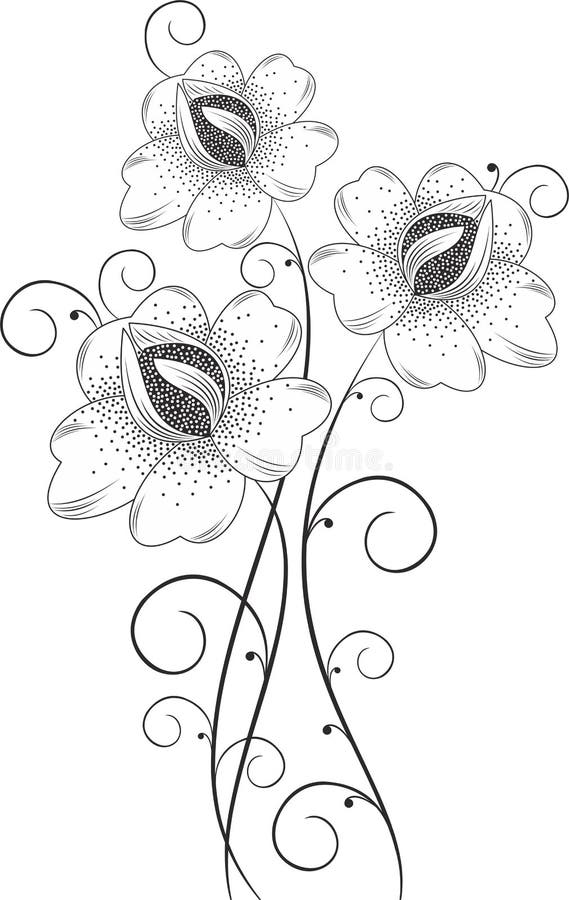 Fancy Vector Design Element Stock Vector - Illustration of flowers ...