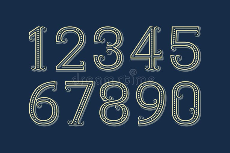 Fancy Numbers Stock Illustrations – 3,335 Fancy Numbers Stock ...