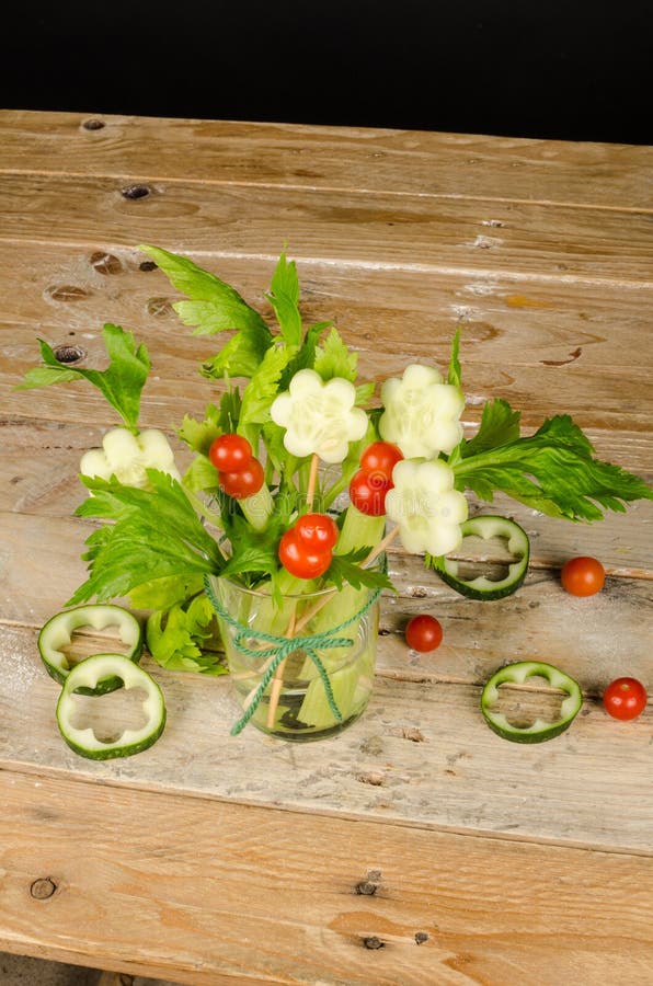 Fancy vegetable cocktail stock photo. Image of decorated - 68151456
