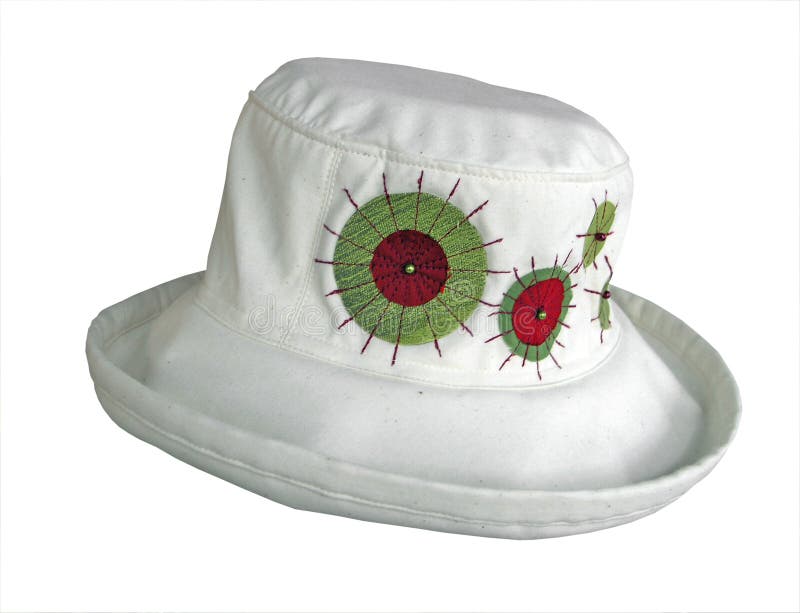 Fancy White hat stock image. Image of white, work, dressy - 4301449