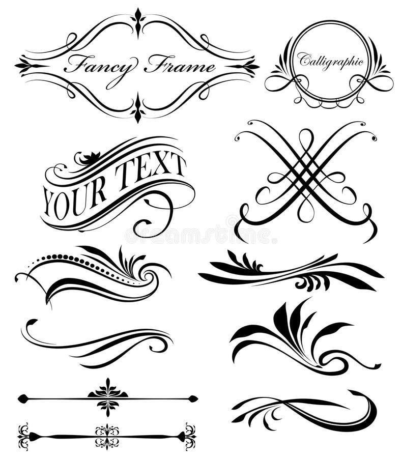 FancyLinesFinal-02 stock vector. Illustration of lines - 38191444