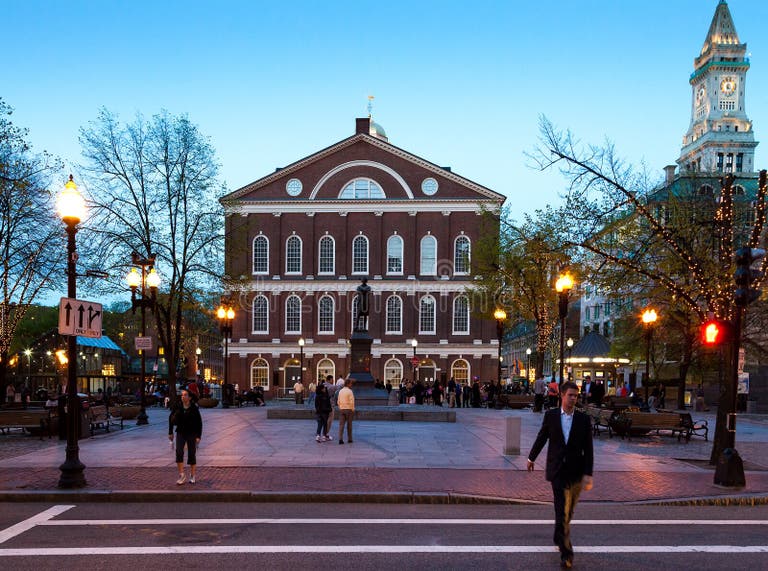 Faneuil Pasillo imagen de archivo editorial. Imagen de lugar - 27474309