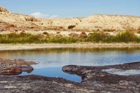 Fango terapeutico nel lago immagine stock. Immagine di terra - 128989031