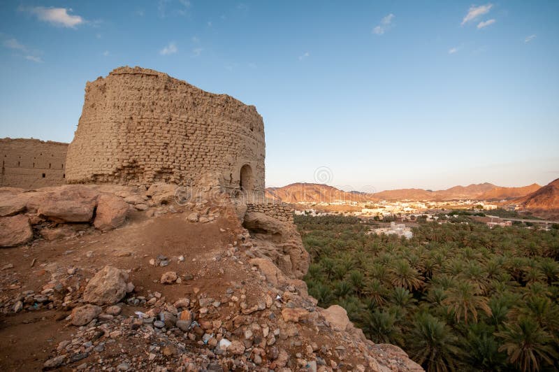 Fanja Tower Oman stock image. Image of fanja, orient - 184240265