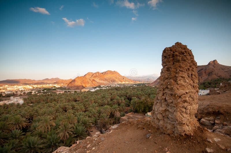 Fanja Tower Oman stock image. Image of fanja, orient - 184240265