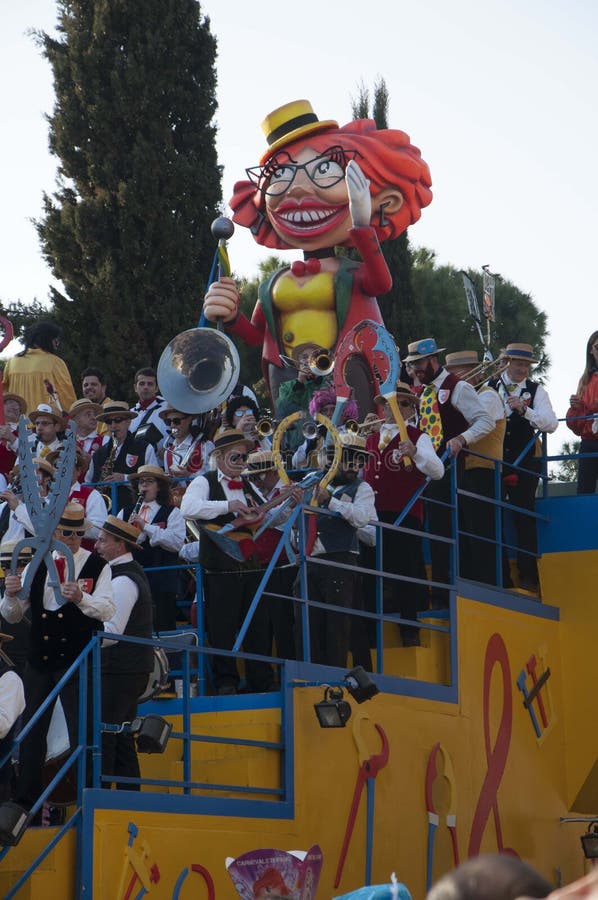 Fano 2017 Carnival mask editorial stock photo. Image of carts - 99623818