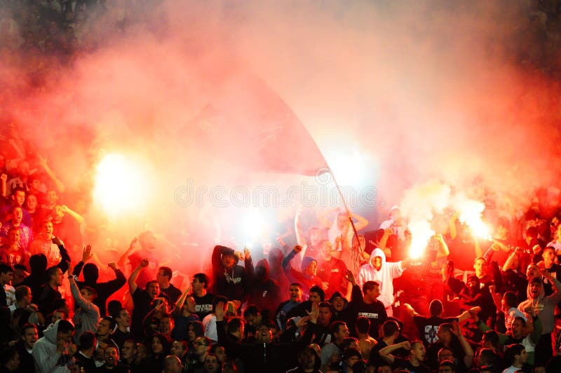 Milan Stadium - Crowd of Fans Editorial Stock Image - Image of ...