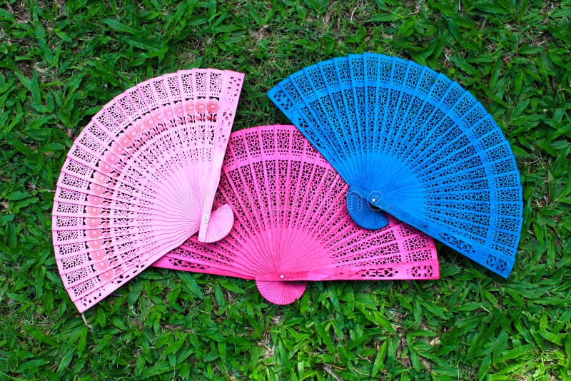 Fans. stock photo. Image of handmade, intricate, flax - 33160676