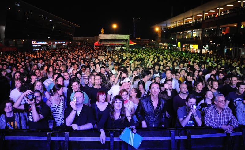 Fans at a concert editorial stock image. Image of concert - 52669839