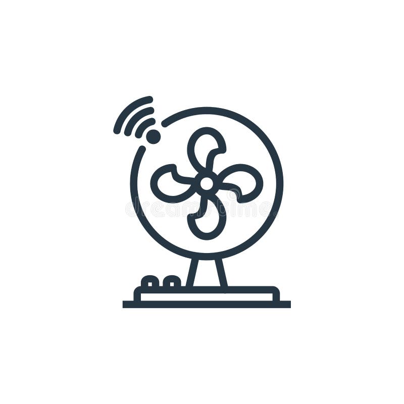 Fans Icon Vector from Internet of Thing Concept. Thin Line Illustration ...