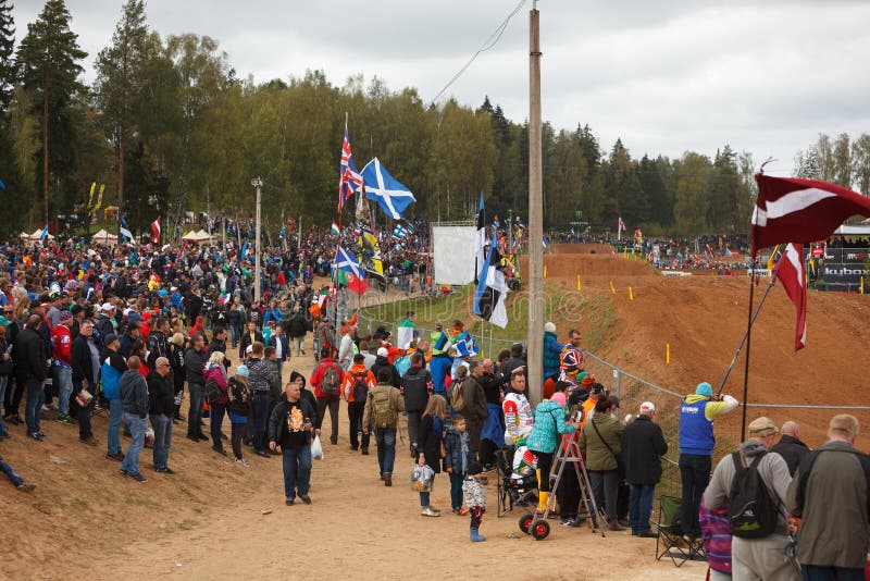 Fans in Motocross of Nations 2014 Editorial Photo - Image of motorcross ...