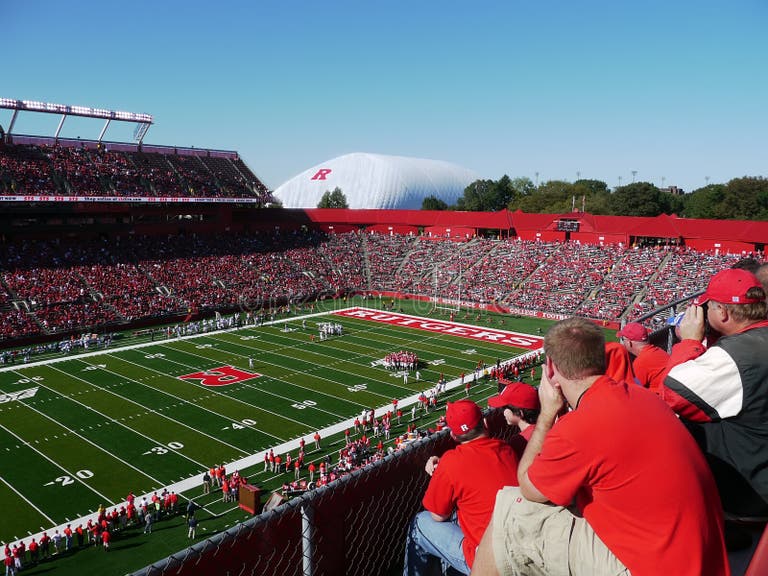 Fans in Rutgers Stadium. editorial stock photo. Image of cheerleaders ...