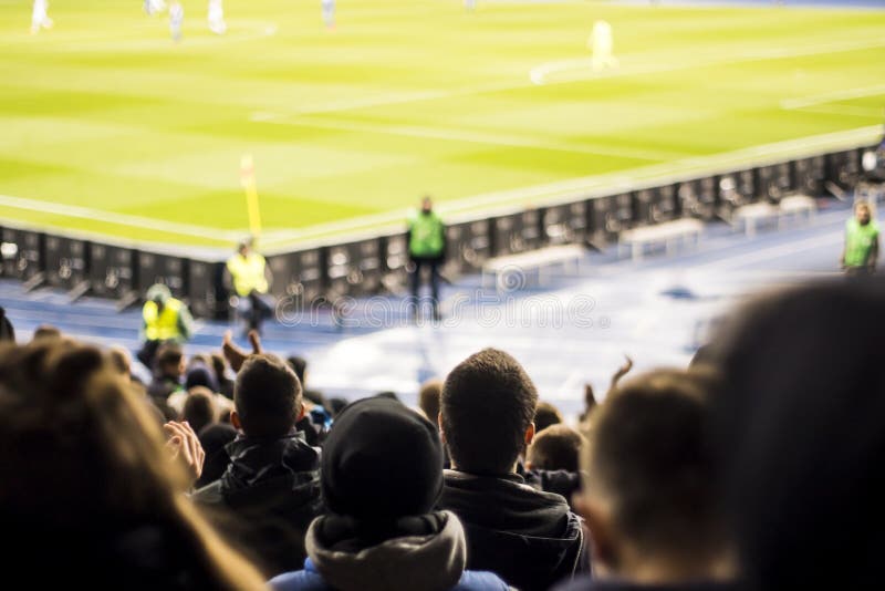 Fans at the Stadium Support Their Team Editorial Stock Photo - Image of ...