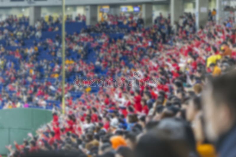 Fans in the Stands at the Stadium. Supporting Your Favorite Baseball ...