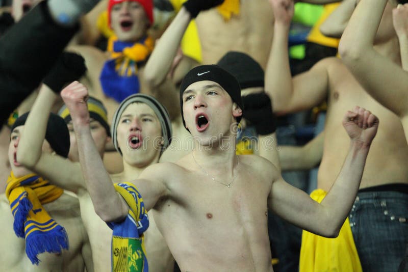 Fans support their team editorial photography. Image of hungary - 17637187