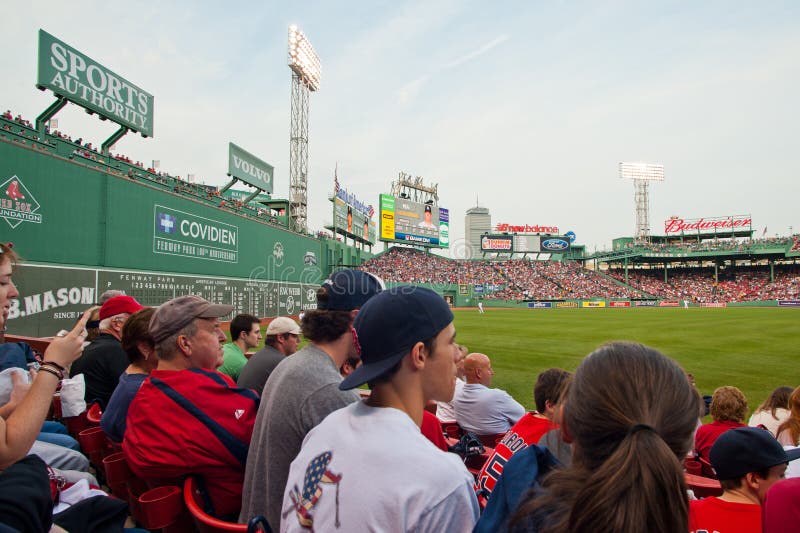 Fans watch a Red Sox game editorial photography. Image of miami - 25364572