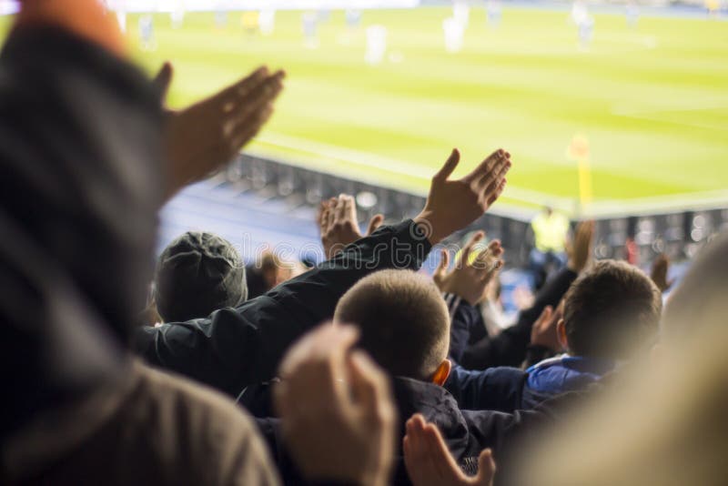 Fans Who Clap Their Hands at the Stadium Editorial Stock Photo - Image ...