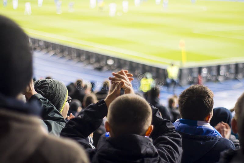 Fans Who Clap Their Hands at the Stadium Editorial Stock Photo - Image ...