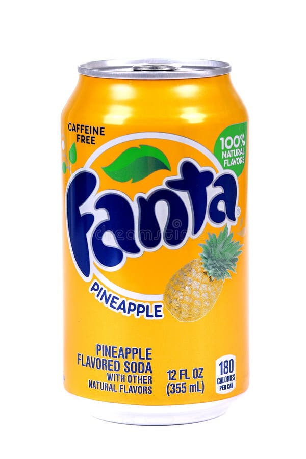 Fanta-Ananas redaktionelles foto. Bild von koffein, sprudelnd - 128843231
