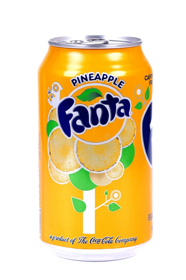 Fanta-Ananas redaktionelles foto. Bild von koffein, sprudelnd - 128843231