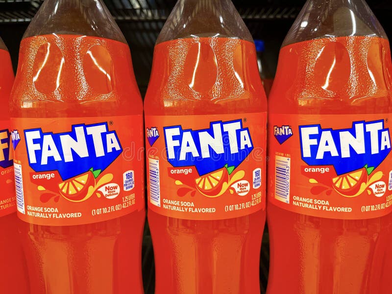 Fanta Bottles editorial photography. Image of softdrink - 323336282