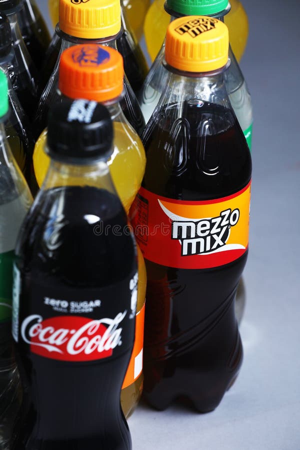 Fanta, Cola, Sprite and Mezzo Mix Packs of Drinks Editorial Stock Photo ...