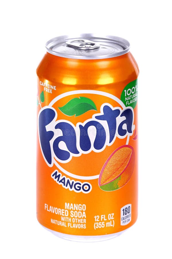 Fanta Mango Dragonfruit Lemonade Refresco En Lata Aislada En Fondo ...
