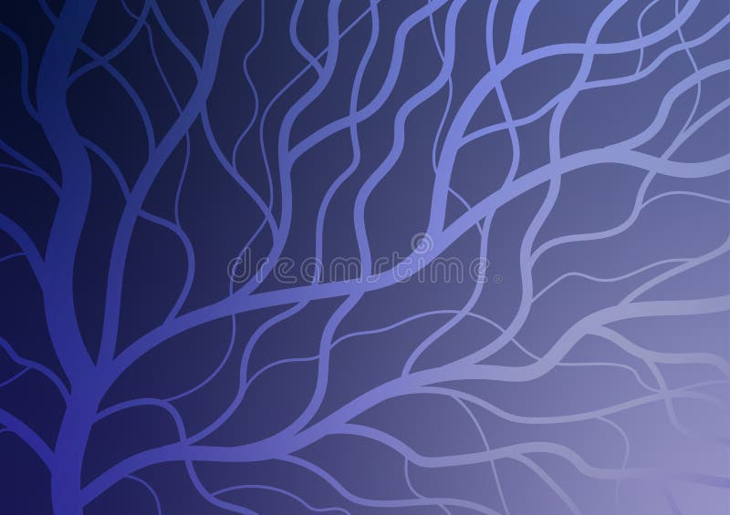 Fantasia Dark Blue Tree Abstract Graphic Minimal Background Stock ...