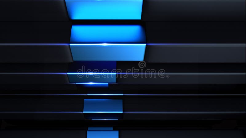 Fantastic Abstract Background with Black and Blue Geometric Shapes ...