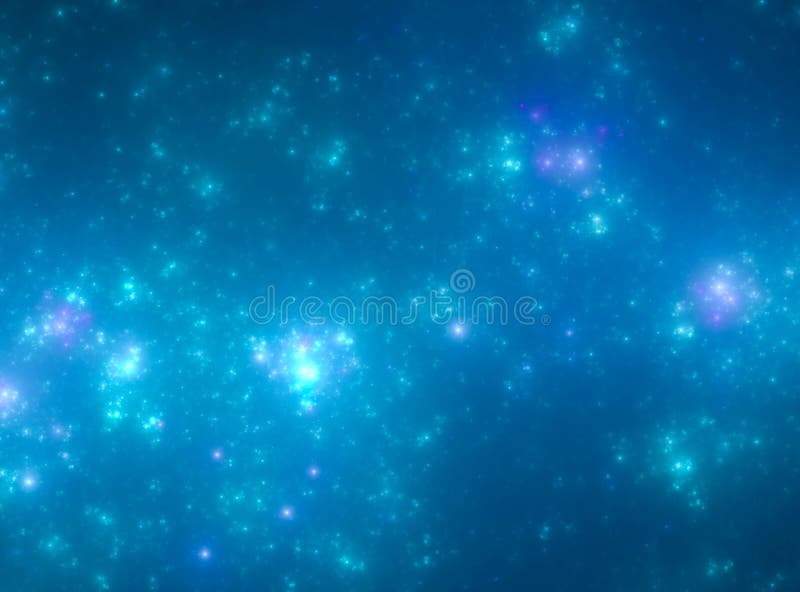 Fantastic Abstract Background from Stars and Galactic in Space. Fractal ...