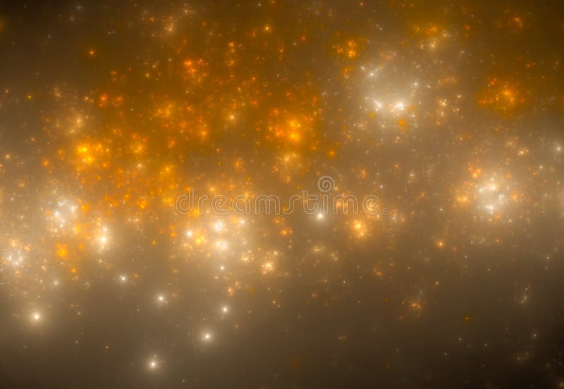 Fantastic Abstract Background from Stars and Galactic in Space. Fractal ...