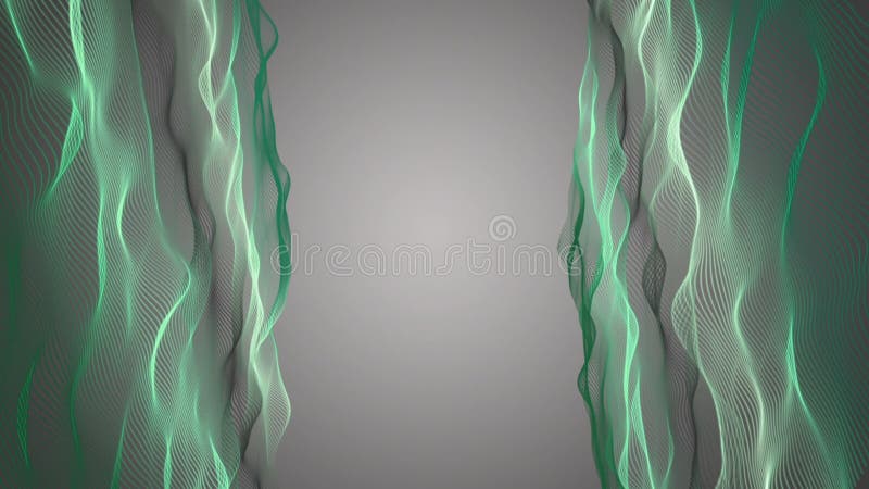 Fantastic Animation with Wave Object in Motion, Loop HD 1080p Stock ...