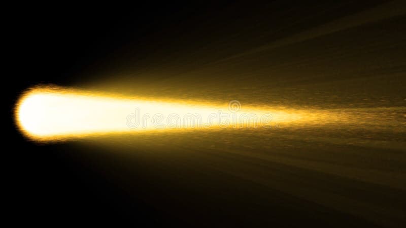 Fantastic Background with Abstract Yellow Comet Stock Illustration ...