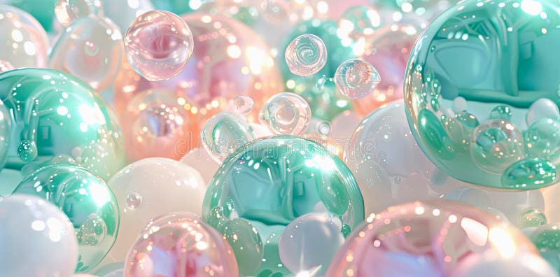 Fantastic Background of Colored Bubbles Stock Image - Image of colorful ...