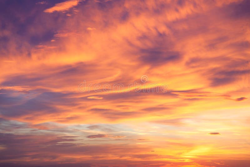Fantastic Background of Real Sundown Sky Stock Photo - Image of ...
