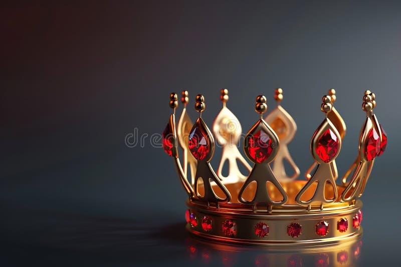 A Beautiful King or Queen Crown from Gold Material for Coronation Stock ...