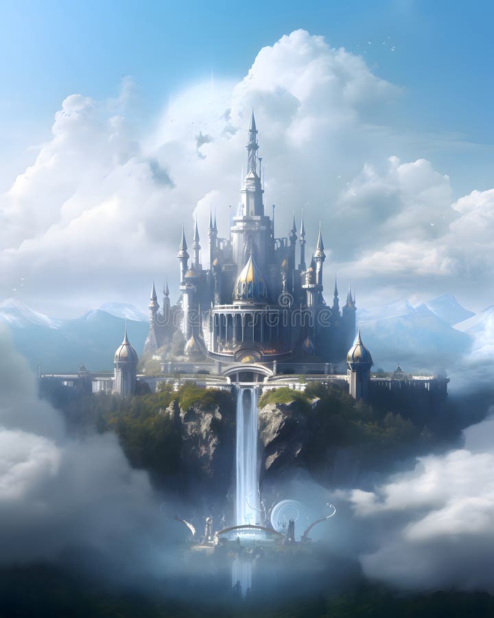Fantasy Floating Castle Stock Illustrations – 514 Fantasy Floating ...