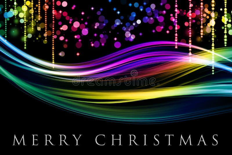 Fantastic Christmas Wave Design Stock Illustration - Illustration of ...
