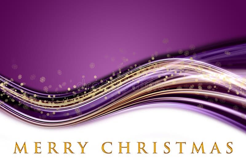 Fantastic Christmas Wave Design with Snowflakes Stock Illustration ...