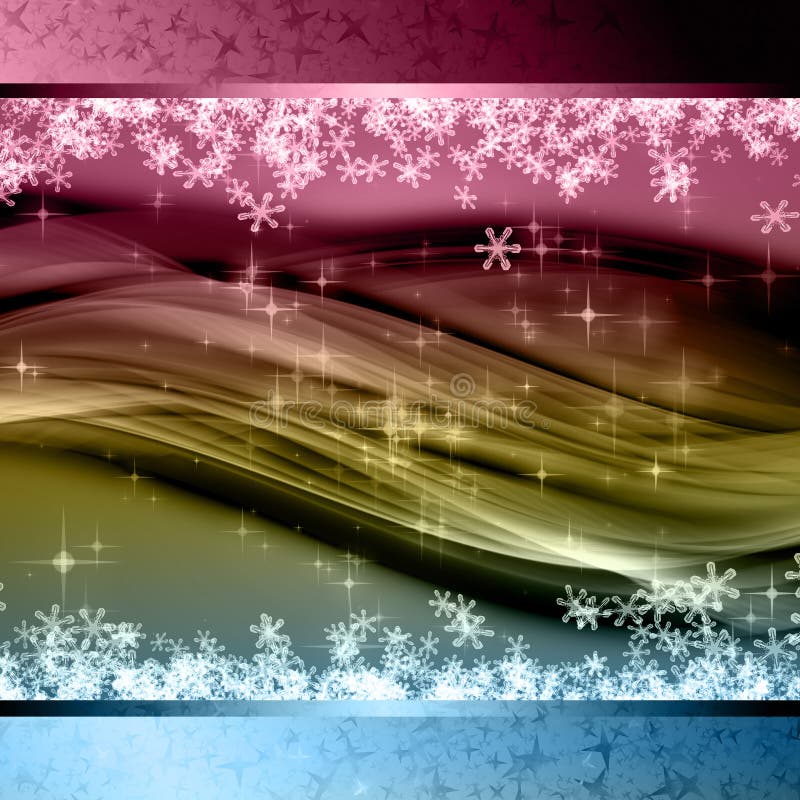 Fantastic Christmas Wave Design Stock Illustration - Illustration of ...