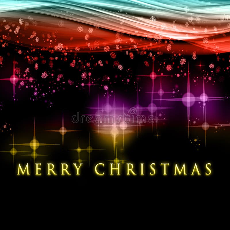 Fantastic Christmas Wave Design Stock Illustration - Illustration of ...