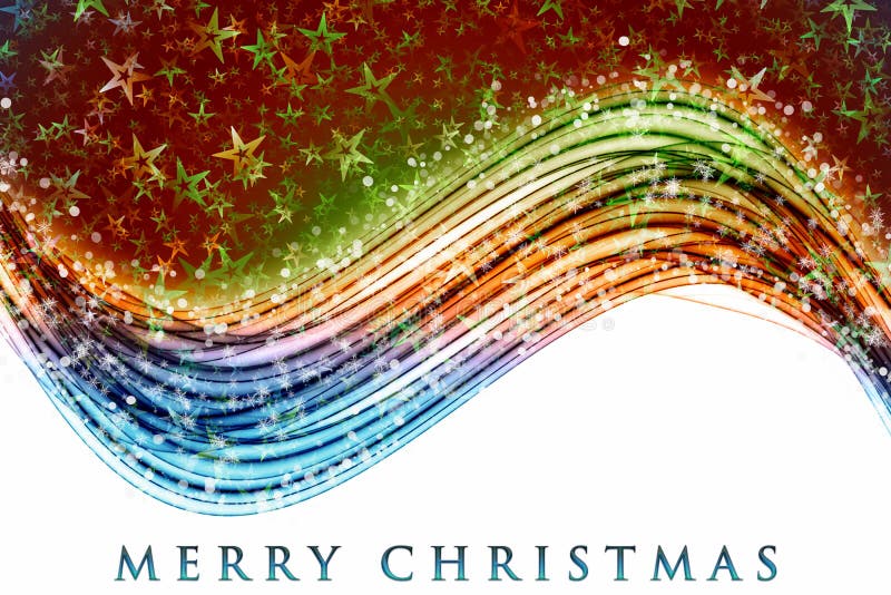 Fantastic Christmas Wave Design Stock Illustration - Illustration of ...