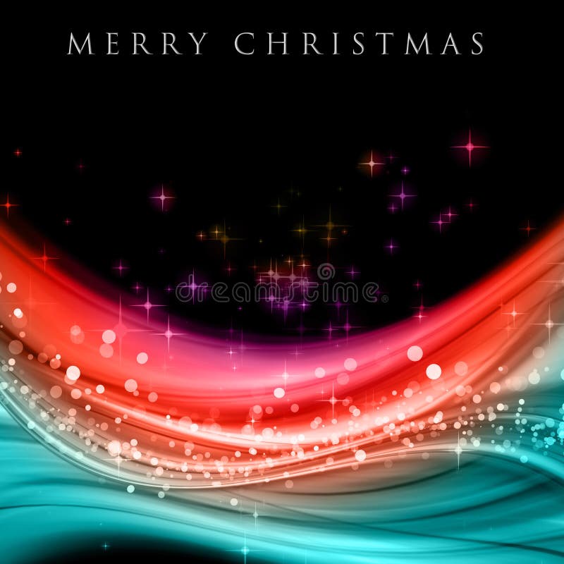 Fantastic Christmas Wave Design Stock Illustration - Illustration of ...